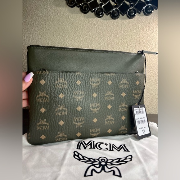 MCM | Bags | Mcm Sea Turtle Green Visetos Crossbody Brand New W Tags ...